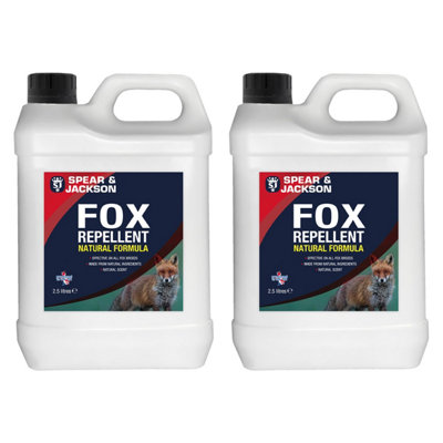 Spear & Jackson Fox Repellent 2 x 2.5L - Multi Pack at B&Q