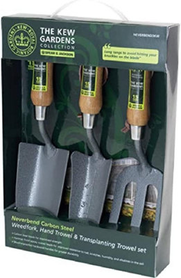 Spear & Jackson Kew Gardens Collection Neverbend Carbon Tool Set 3 Piece