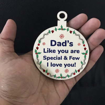 Special Gift For Dad Christmas Hanging Christmas Tree Decoration Love ...