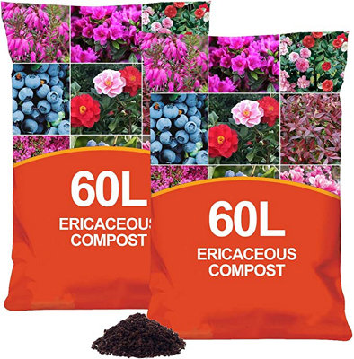 Specially Formulated Ericaceous Horticulture Compost - 120L | DIY at B&Q