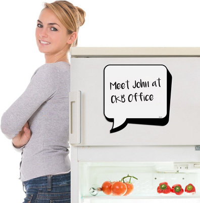 Speech Bubble Fridge Reminder Board Magnetic With Pen Office Notice ...