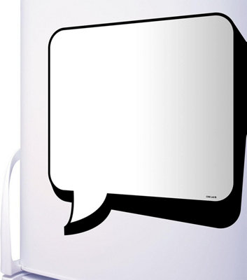 Speech Bubble Fridge Reminder Board Magnetic With Pen Office Notice ...