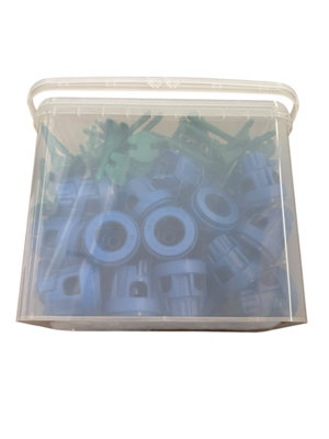 Speed Level Kit - 100 disposable linear screws and 50 leveling ...