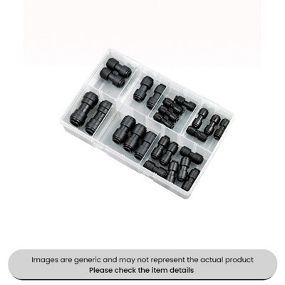 SPEEDFIT COUPLINGS METRIC EQUAL STRAIGHTS 4-12MM ASSORTED BOX 24PCS