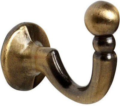 Speedy Products Palma Tie Back Hooks (Antique Brass) - Pack of 2