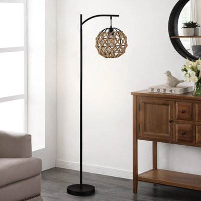 Spherical Shape Modern Floor Lamp Stand Light 157.4cm H,Brown,60 W ...