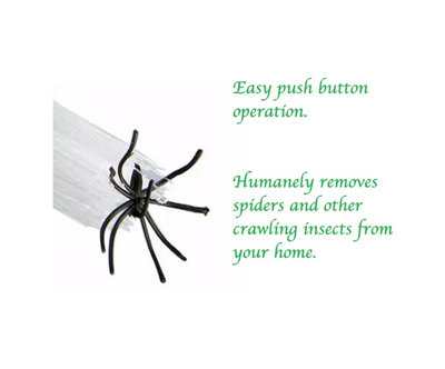 Spider Catcher Pick Up Tool Humane Long Handled Reach Crawling Insect ...