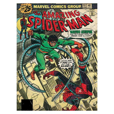 SPIDER-MAN DOCTOR OCTOPUS CANVAS PRINT MULTICOLOURED (80CM X 60CM)
