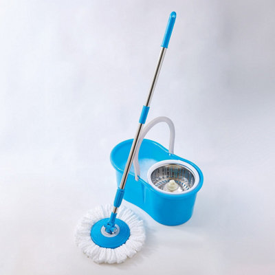 Spin Mop - Effort Free Wringing Out, Microfibre Rotating Mop Head, 5L ...
