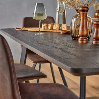 Spinningfield Dining Table, 6 Seater Kitchen Table for Dining Room ...