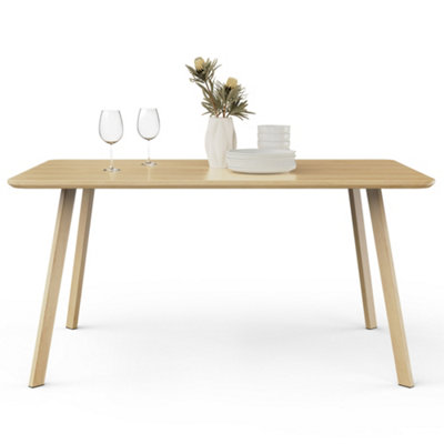 Spinningfield Dining Table, 6 Seater Table for Dining Room, Rectangular ...