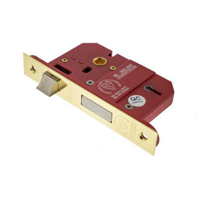 SPIRA BRASS 5 Lever BS3621 Sash Lock - 63mm Polished Chrome