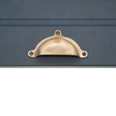 SPIRA BRASS Cottage Cup Pull Antique Brass