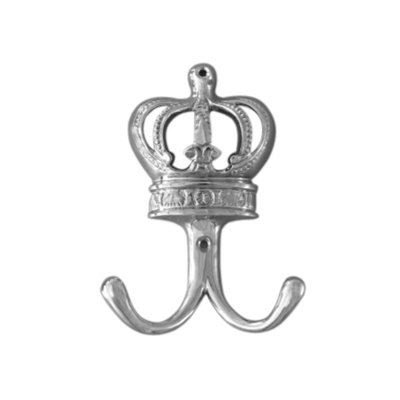 SPIRA BRASS Crown Hook Polished Nickel
