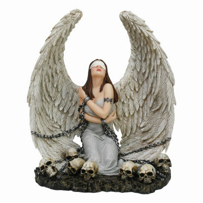 Spiral Direct Captive Spirit Kneeling Resin Figurine White (One Size)