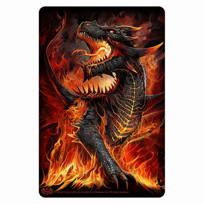 Spiral Direct Draconis Metal Card Black/Orange (One Size)