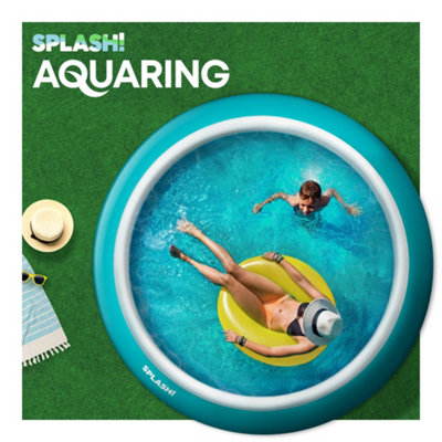 SPLASH AquaRing Inflatable Round Pool - 10ft, Lightweight, Durable ...