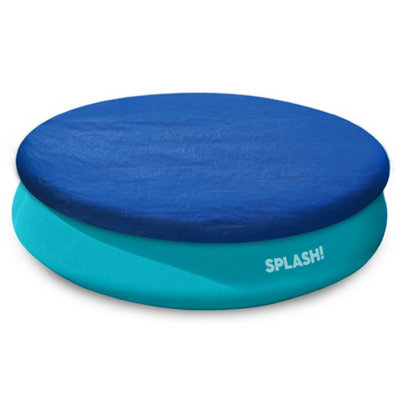 SPLASH AquaRing Swimming Pool Cover - Round Paddling Pool Protection, 8ft