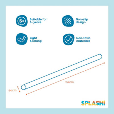 SPLASH Flexible Swimming Pool Noodle - Pink