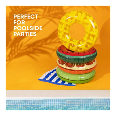 SPLASH Inflatable Orange Swim Ring - 90Cm