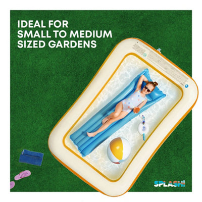 SPLASH Inflatable Paddling Pool - 6.5ft, Lightweight, Durable, Easy ...