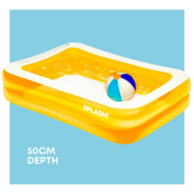 SPLASH Inflatable Paddling Pool - 6.5ft, Lightweight, Durable, Easy ...