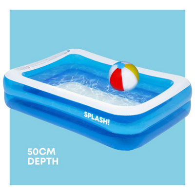 SPLASH Inflatable Paddling Pool - 6.5ft, Lightweight, Durable, Easy ...