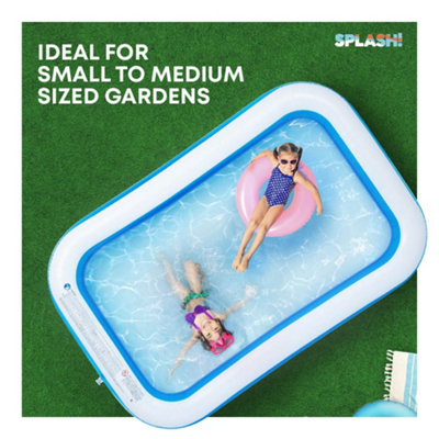 SPLASH Inflatable Paddling Pool - 8.5ft, Lightweight, Durable, Easy ...