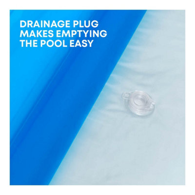 SPLASH Inflatable Paddling Pool - 8.5ft, Lightweight, Durable, Easy ...