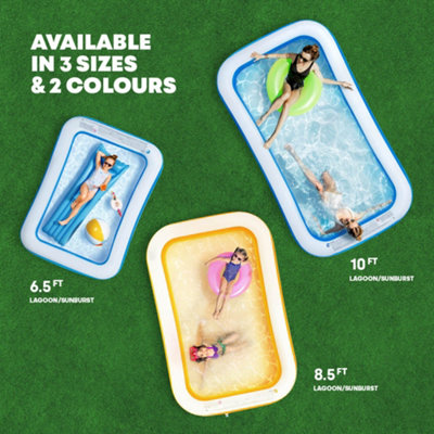 SPLASH Inflatable Paddling Pool - 8.5ft, Lightweight, Durable, Easy ...