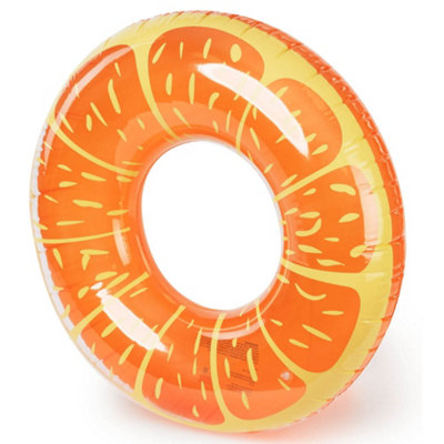 SPLASH Inflatable Swimming Pool Rings Float - Orange | DIY at B&Q