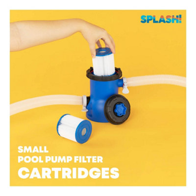 SPLASH Pack of 2 Pool Pump Filter Cartridges - Type 1