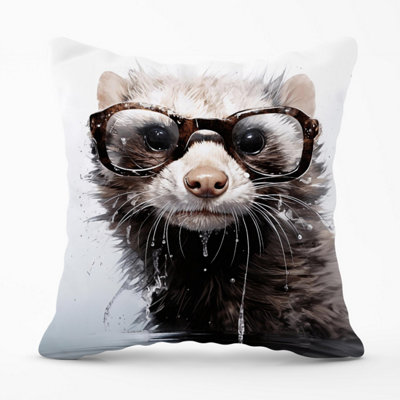 Splashart Ferret Outdoor Cushion 45cm x 45cm | DIY at B&Q