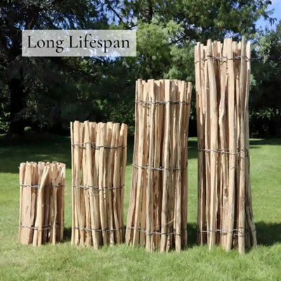 Split Hazel Fencing Roll 5m x 1.5m