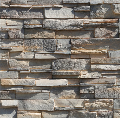 Splitface Natural Stone Effect Cladding Tiles - Saksonia Volcanic ...