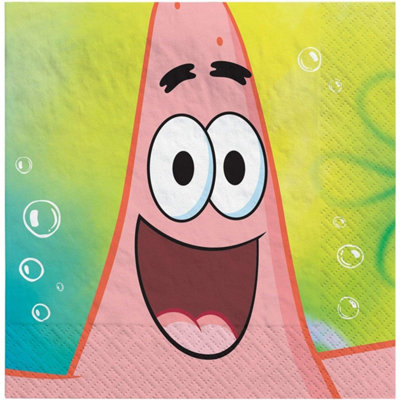 SpongeBob SquarePants Birthday Disposable Napkins (Pack of 16 ...