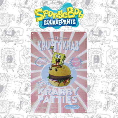 SpongeBob SquarePants Krusty Krab Tin Sign