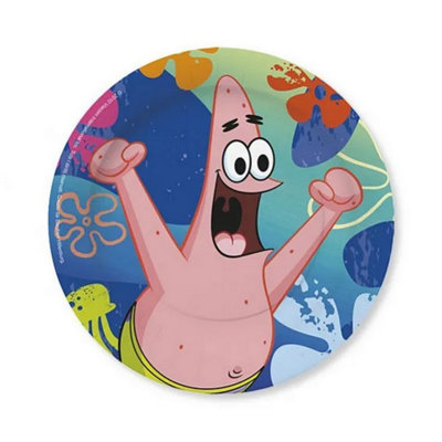 SpongeBob SquarePants Patrick Star Disposable Plates (Pack of 10) Blue ...