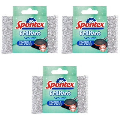 Spontex Brilliant Scourer (Pack of 3) | DIY at B&Q