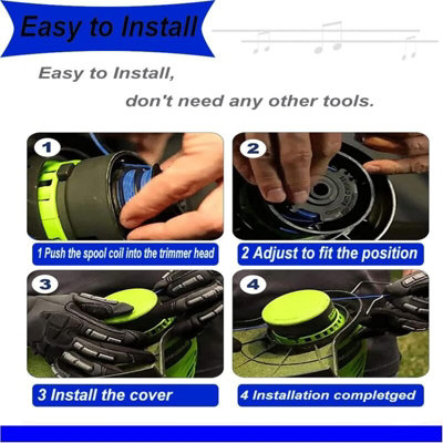 SPOOL LINE FOR RYOBI ONE RAC124 AC14RL3A OLT1823 1832 RLT1825 1830 18V ...