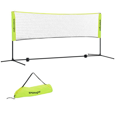 SPORTNOW 3(m) Badminton Net Height Adjustable for Tennis Pickleball ...