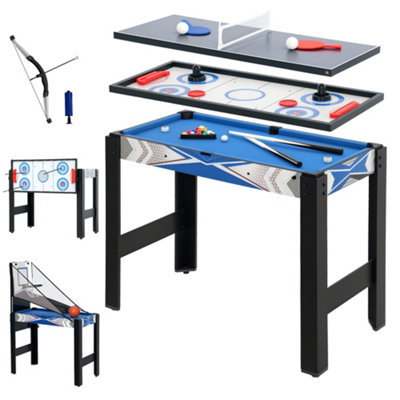 SPORTNOW 5-in-1 Multi Games Table, Combo Sports Game Table, Blue