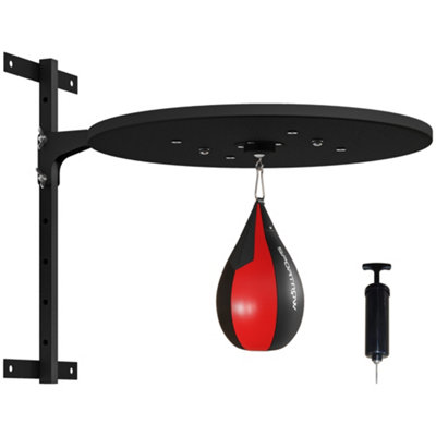 SPORTNOW ADJUSTABLE SPEED BAG PLATFORM, WALL MOUNT PUNCHING BAG