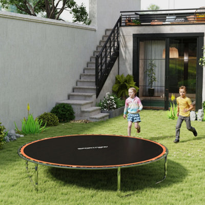 SPORTNOW Trampoline Mat with 54 V-Hooks, for 10ft Trampoline, Orange