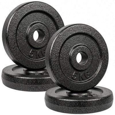 SPORTNOW Weight Plates Set, 1"/2.5cm Weight Disc Pair, 4 x 5kg
