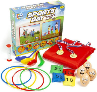 Sports Day Fun Kit Garden Games Outdoor Play Equipment for Childrens ...