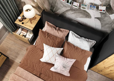 SPOT Bedside Table with Decorative LED Lighting (W)450mm (H)510mm (D ...