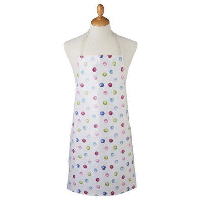 Spotty Dotty PVC Kitchen Apron | DIY at B&Q