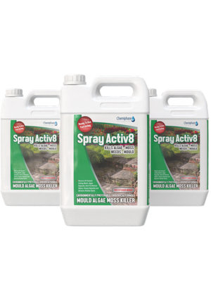 Spray activ8 - Mould Algae Moss Killer 4 x 5 Litres