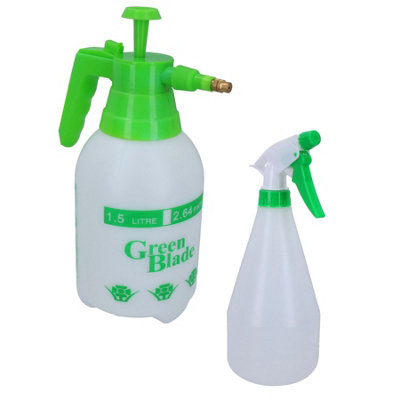 SPRAY MIST BOTTLE NOZZLE 2PC SET PLANTING GARDENING WATERING PRESSURE ...
